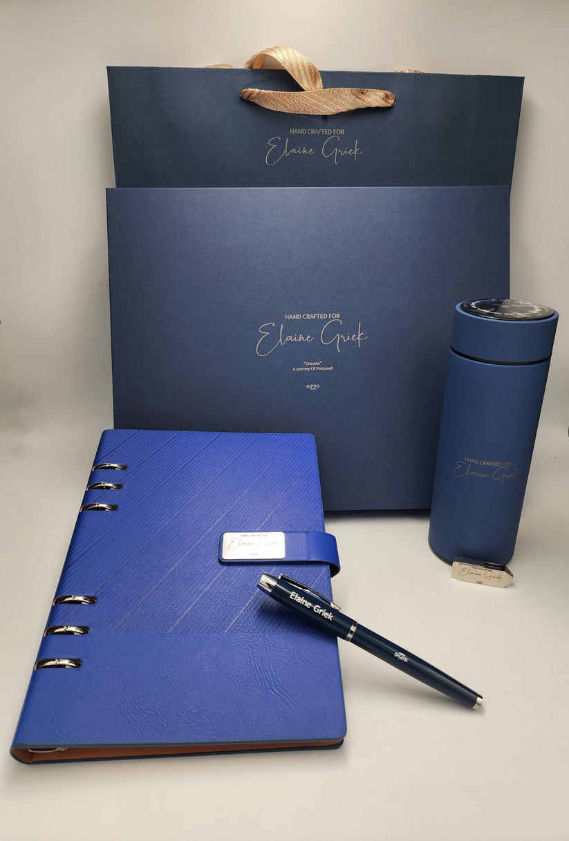 Personalised A5 Diary + Personalised Pen + Personalised USB Flash – ISIPHO